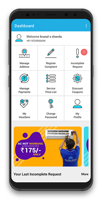 AC Service | AC Repair | AC Installation | Bluma Mobile App